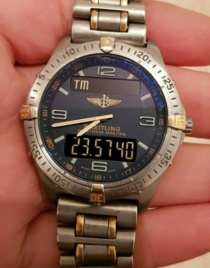 BREITLING Aerospace F65062 Repetition minute Quartz Men's Watch ...