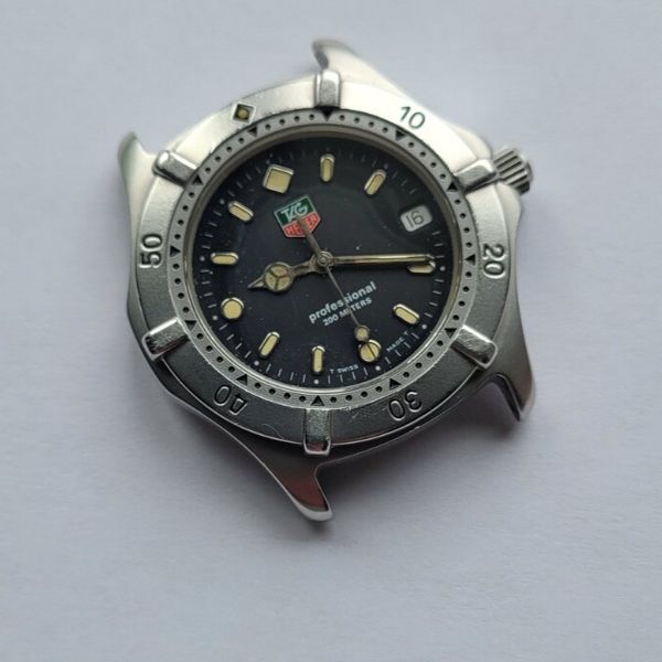 Parts Repair Tag Heuer Mens 2000 Series Watch WE1110 Professional Black ...