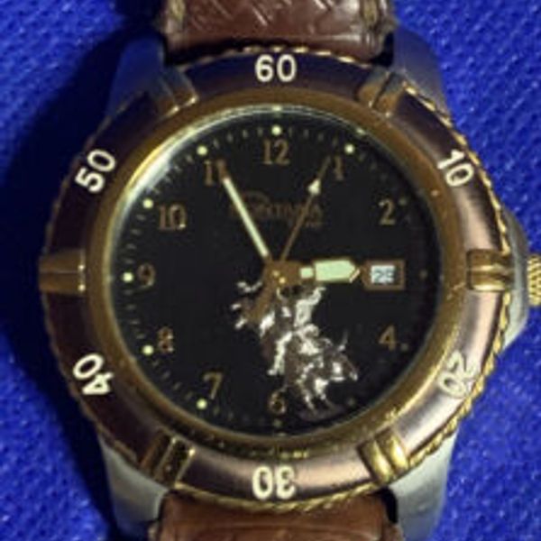 Montana Time Watch MT600 Montana Silversmiths Silver/Rotating Bezel ...