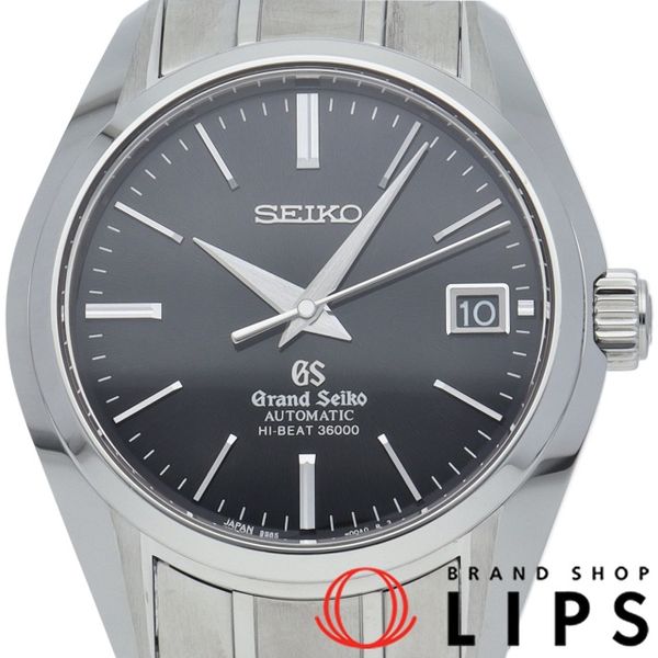 Seiko Grand Seiko Mechanical High Beat 36000 SBGH005 SS Men's Black ...