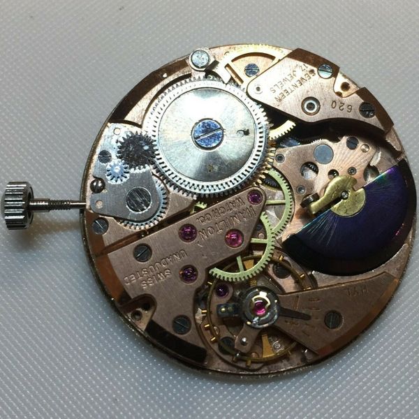 VINTAGE HAMILTON WATCH MOVEMENT Micro Rotor Cal 620 RUNNING (M8 ...
