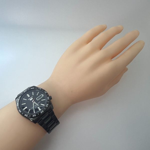 SEIKO 5 Automatic Black Dial Men's Watch SNKE03K1 Day-Date w/BOX 50M ...