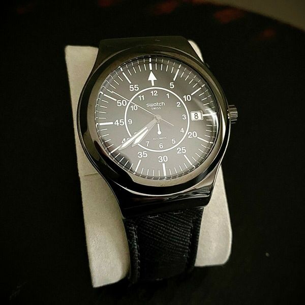 Swatch Irony Automatic Movement Black Dial Unisex Watch YIB400 ...