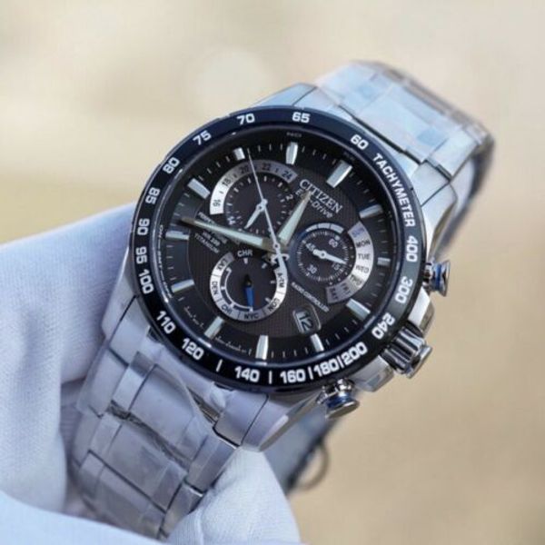 Citizen AT4010-50E Titanium Perpetual Calendar Chronograph Sapphire ...