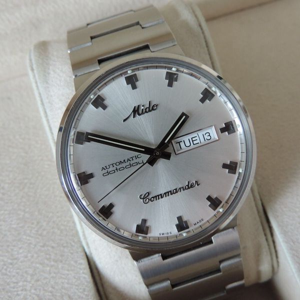 Mido Commander Datoday Automatic - Ref. 8425 + Box & Spare Links - Men ...