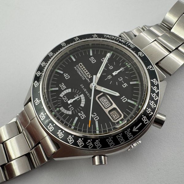 Vintage CITIZEN 67-9313 Speedy Chronograph Day/Date Automatic Cal 8110A ...