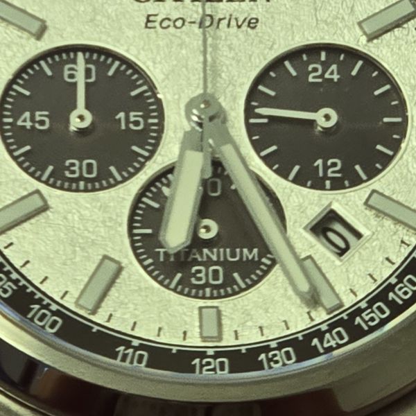 Citizen Zenshin Super Titanium White Dial Chronograph 42mm Watch CA4610 ...