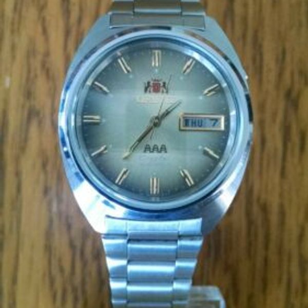 ORIENT AAA, AUTOMATIC, FACETED CRYSTAL, 21 JEWELS, DAY DATE, 469640-7J ...