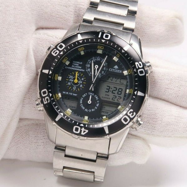 CITIZEN PROMASTER C300-T009603 WORLD TIME ALARM CHRONOGRAPH Watch Japan ...