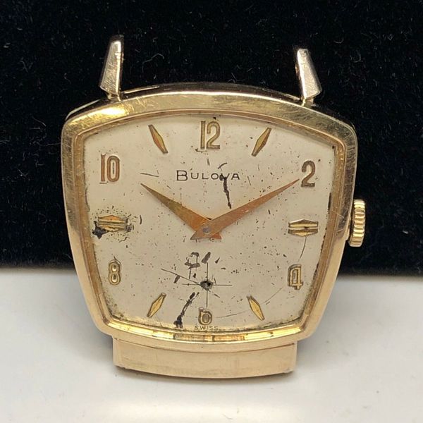 Bulova Men's Watch American Eagle Original Asymmetrical Case 10k WGP ...