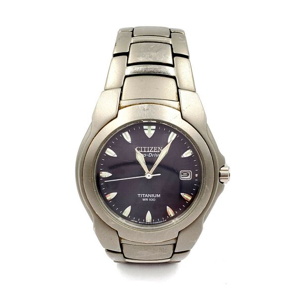 Citizen Eco-Drive E111-K006350 Titanium Watch Resized to fit 6.5" Wrist ...