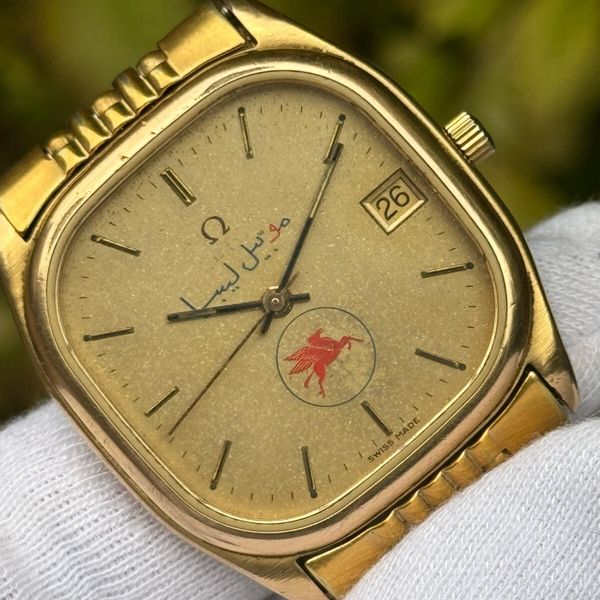 Orologio Vintage Omega Seamaster Automatico Data Mobil Olio Alato Logo ...
