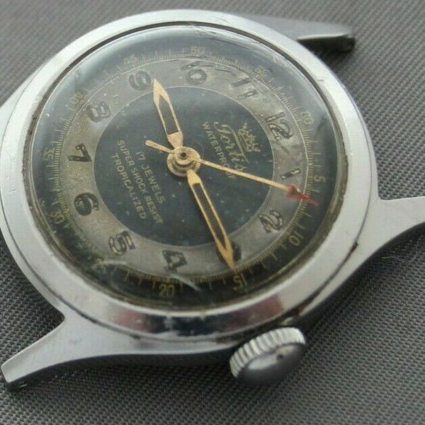 vintage fortis military tropicalized bullseye watch army pilots navy ...