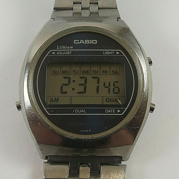 Vintage CASIO 95QR-33 Digital Chronograph Watch Japan Made Working ...