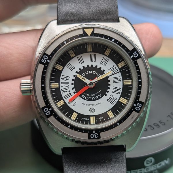 Rotary Aquadive Model 50 Time Depth Electronic ESA 9154 Movement ...