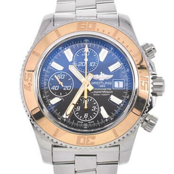 BREITLING SuperOcean C13341 Chronograph K18YG Bezel Automatic Men ...