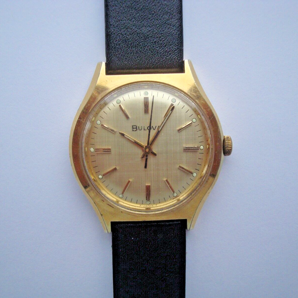 Vintage Bulova N6 Men's GP Watch 17j. Manual Wind up Textured Dial New ...