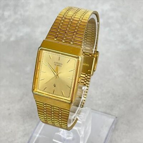 CITIZEN 6031-G03715TA Base Metal YP Rectangular Quartz Gold B9710 ...