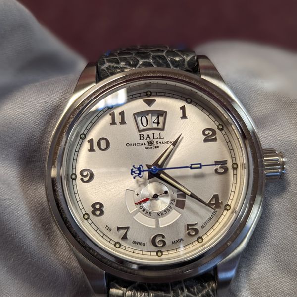 Ball PM1058D-L1J-SL Trainmaster Cleveland Express 43mm Silver Dial ...