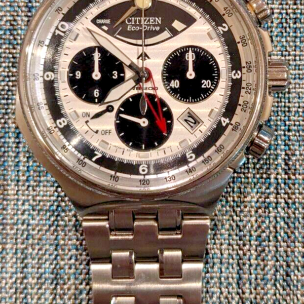 Citizen Eco drive Calibre 2100 Men Watch Chronograph Panda Dial NOT ...