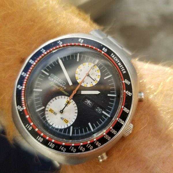 Vintage Seiko 5 Sports Speed Timer UFO 6138-0011 Automatic Watch ...