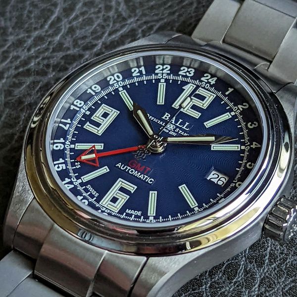 [WTS] Ball Trainmaster GMT Titanium - Blue Dial | WatchCharts