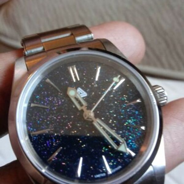 Seiko Custom Mod Vintage Explorer Tudor Style NH36 SMP Hands Stardust ...