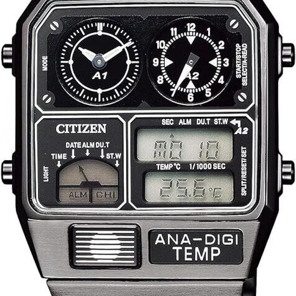 CITIZEN JG2105-93E ANA-DIGITEMP REPRODUCTION MODEL Watch Silver from jp ...