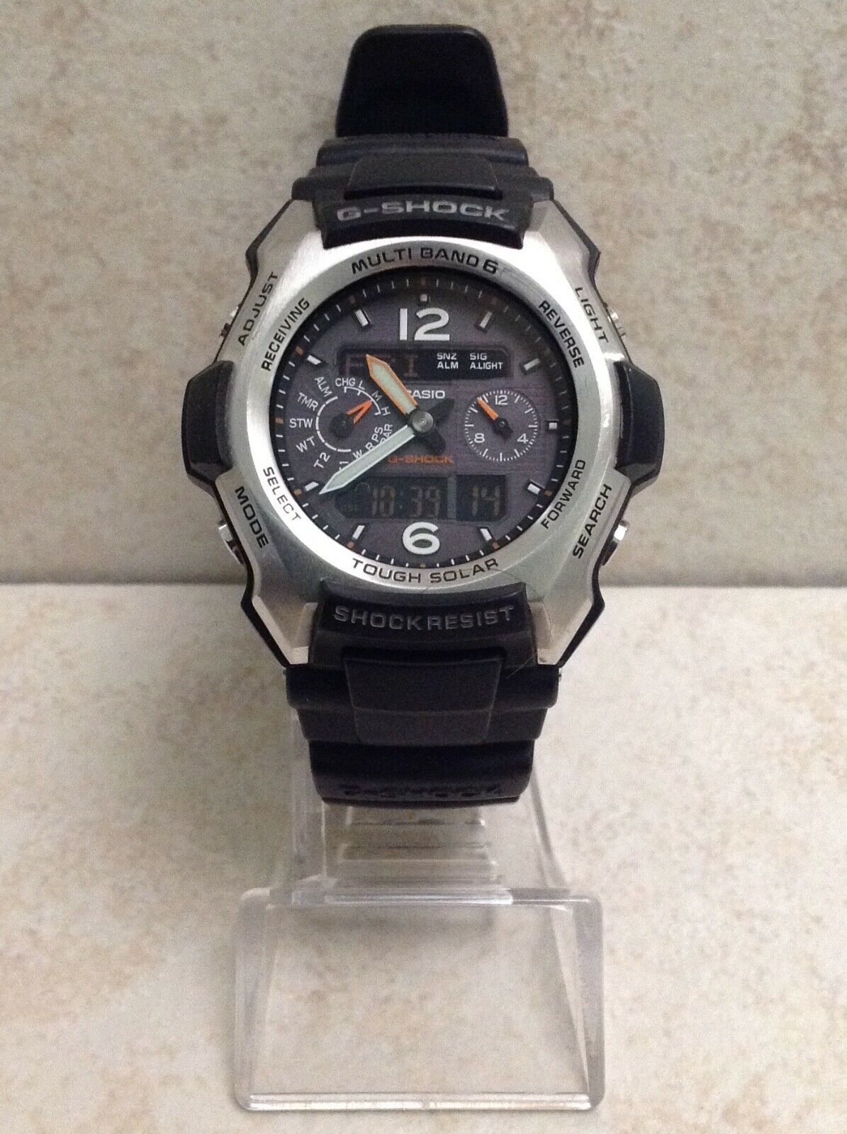 CASIO G-SHOCK GW-2500-1A R/C SOLAR CLASSIC ANALOG & DIGITAL DISPLAY ...