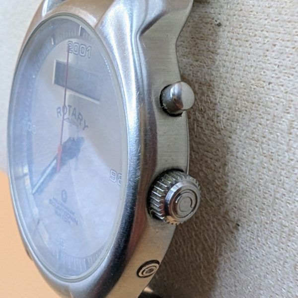 Vintage Rotary Millennium Countdown Men's Watch Ana-digi Dual Display ...