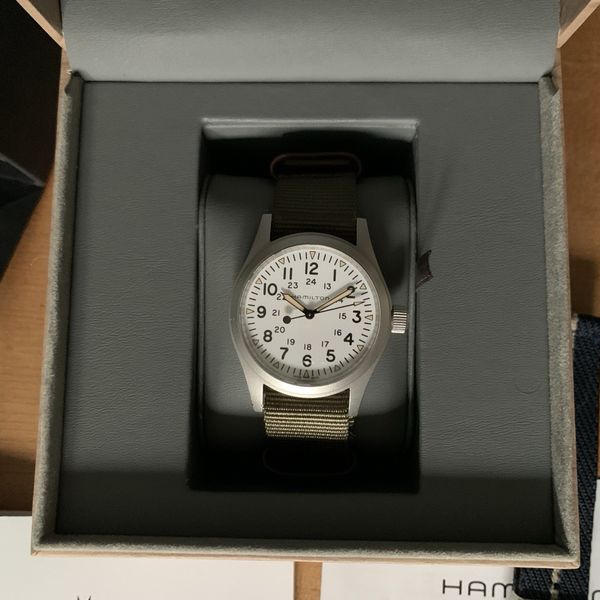 Hamilton Khaki Field Mechanical Men's Watch (H69439411) | WatchCharts ...