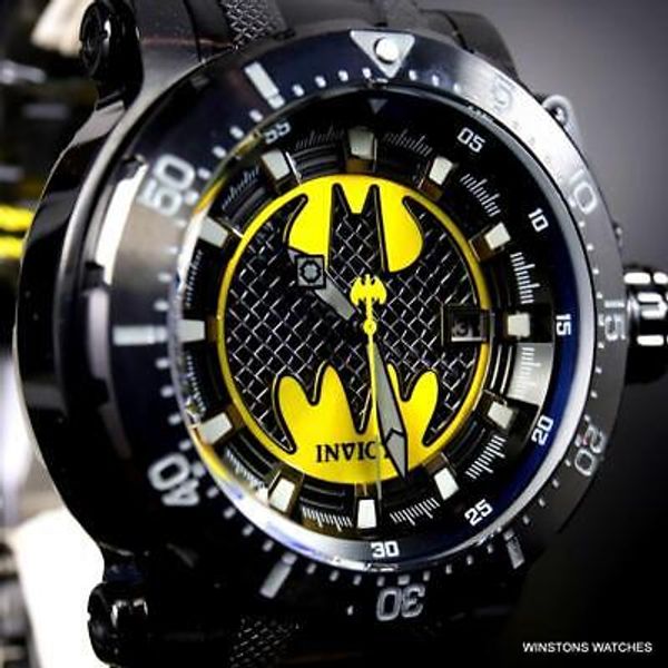 Invicta DC Comics Batman Coalition Forces Black Steel 52mm Automatic ...
