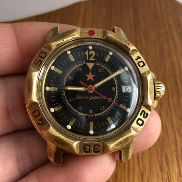 Watch Vostok Komandirskie Wostok Vintage Wristwatch USSR Rare Russia ...