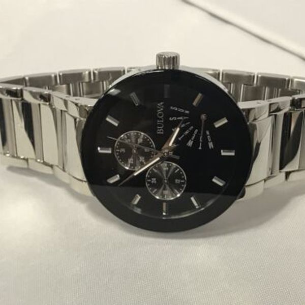 Bulova Men's Futuro Retrograde Date Stainless Steel Watch - 96C105 MSRP ...