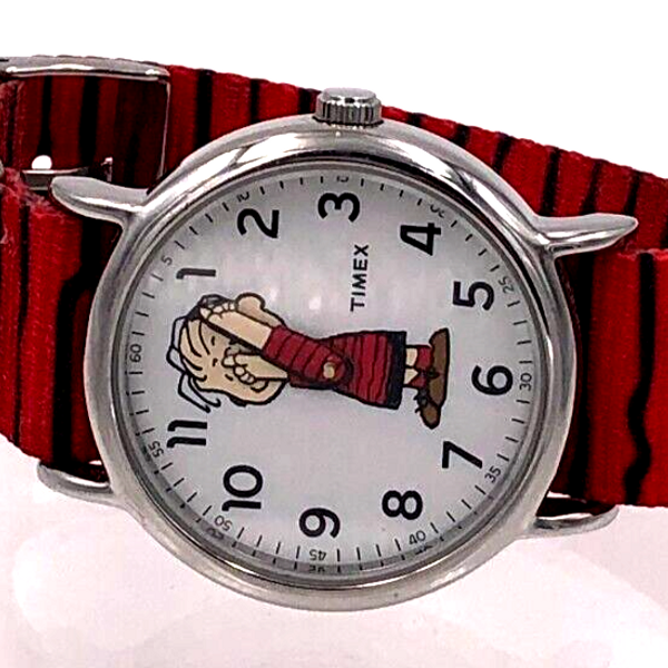 Timex Unisex TW2R41200 Weekender 38mm Peanuts Linus Nylon Slip-Thru ...