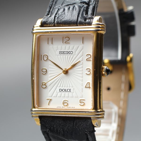 *Exc+5* Vintage SEIKO Dolce 8N41-5190 Tank Square Shape Mens Quartz Watch JAPAN | WatchCharts ...
