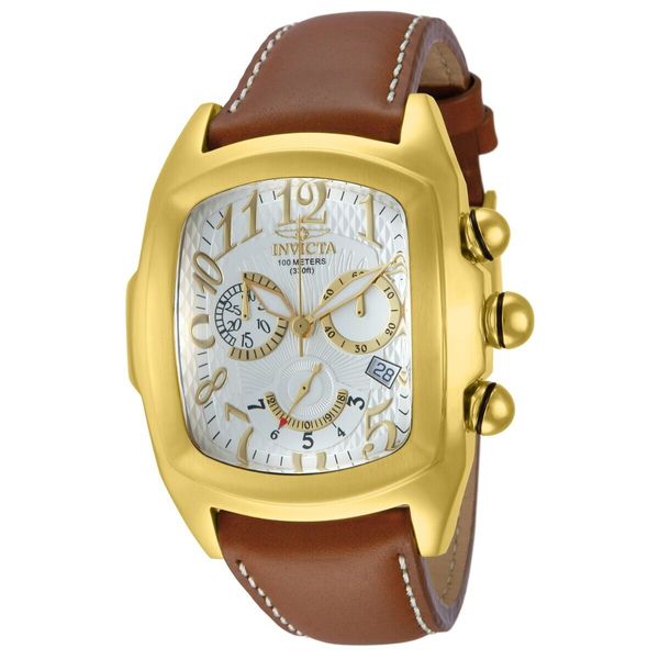 RARE Invicta Mens 47mm Grand Lupah Dragon Swiss Chronograph Silver Dial ...