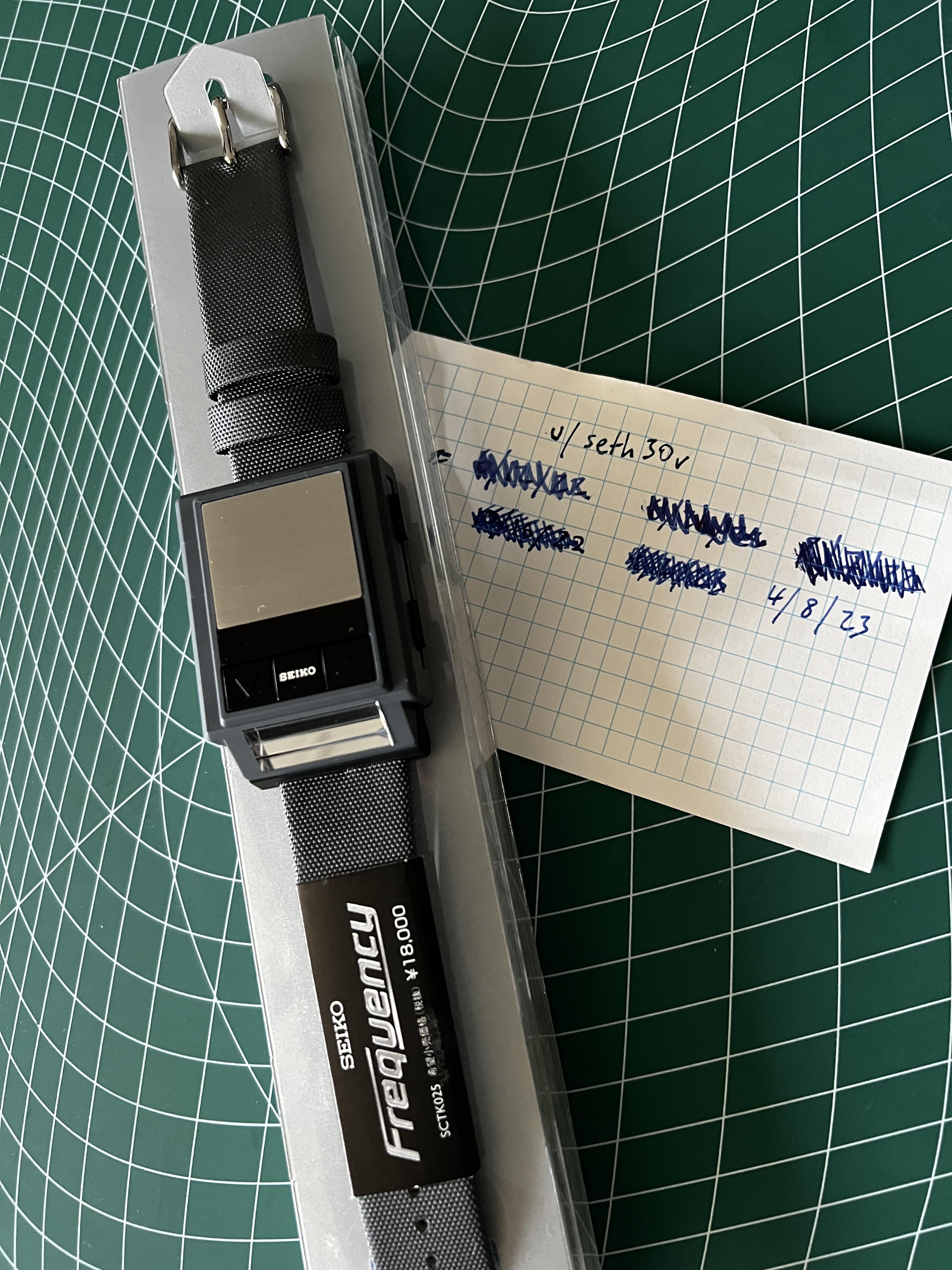 [WTS] Seiko Frequency B010-4010 Metronome / Drum Machine Watch ...