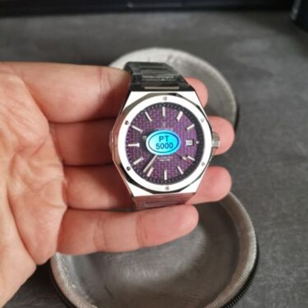 Cronos Skyline - 39mm - Purple Dial - Integrated Bracelet - Like San ...