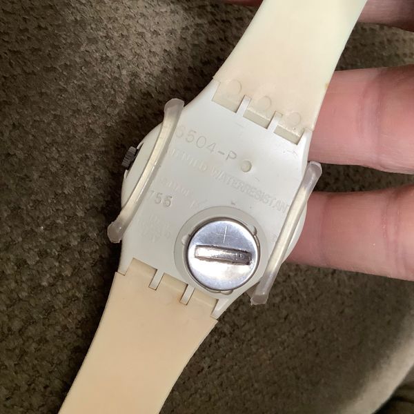 Swatch watch mens GW107 Whiteout new batt nice for age guard too! rare ...