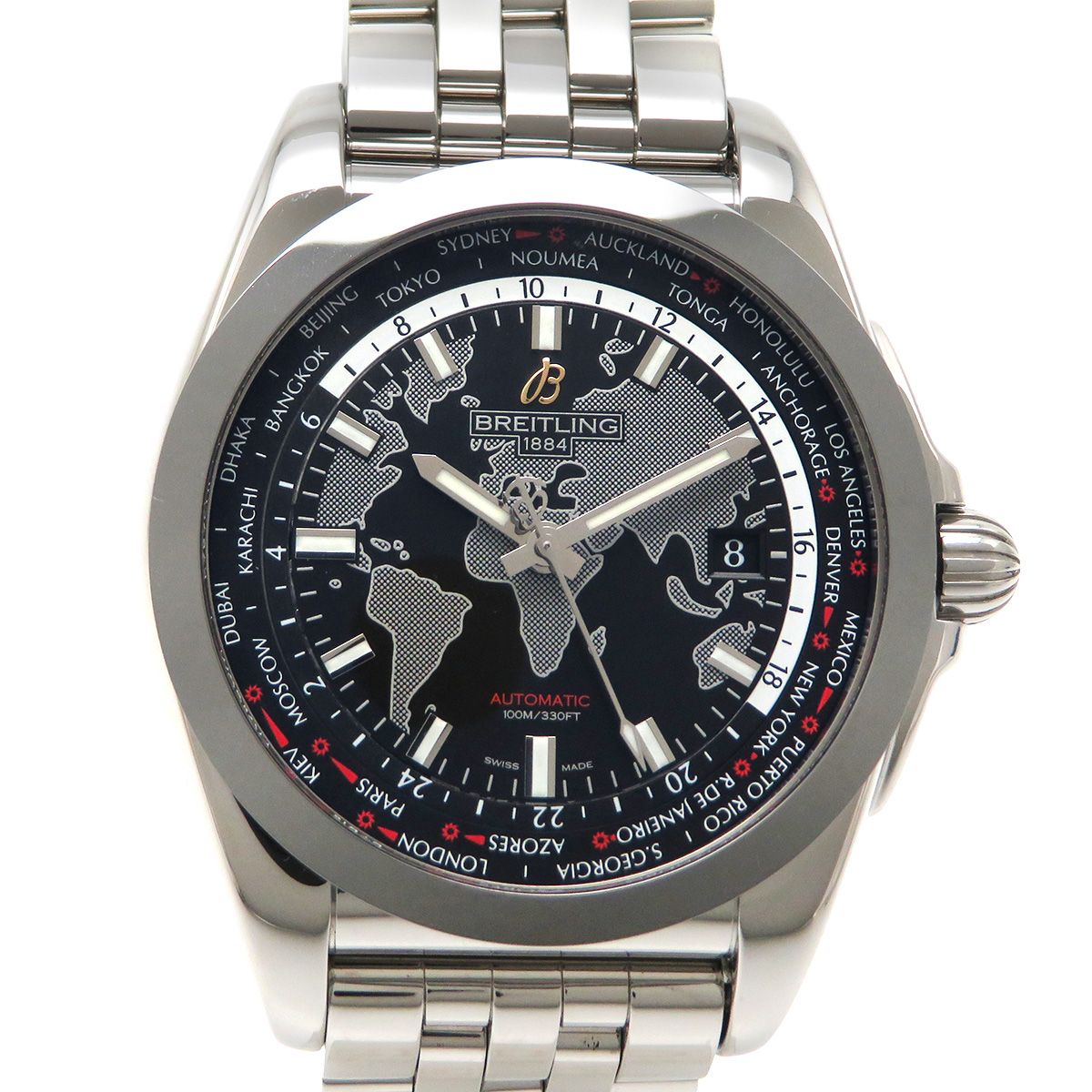 Breitling Galactic Unitime Sleek T Men's WB3510 Self-winding WB3510U4 ...