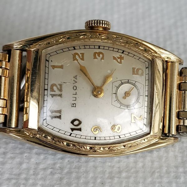 Vintage 1949 Bulova 10BM Caliber Mechanical 17J Wrist Watch Working ...