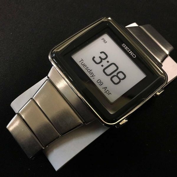 Seiko Spirit Smart EPD Active Matrix Solar Radio Stainless Steel band ...