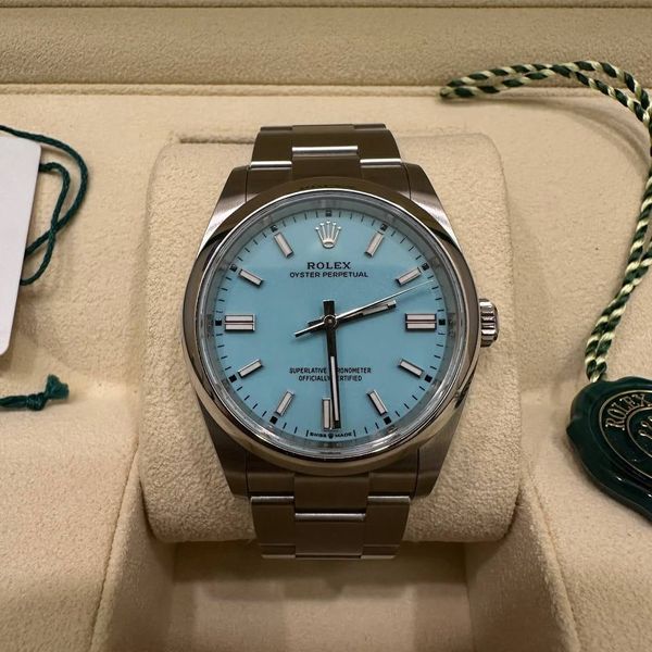[WTS] Rolex Oyster Perpetual 36mm 12600 0006 Tiffany Blue | WatchCharts ...
