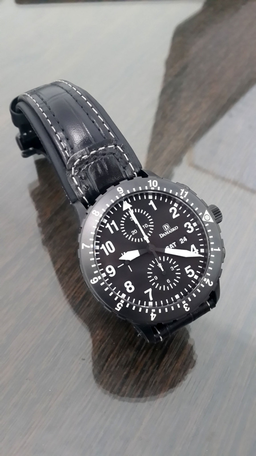 SOLD: Damasko DC66 Black, 12-hour bezel | WatchCharts Marketplace
