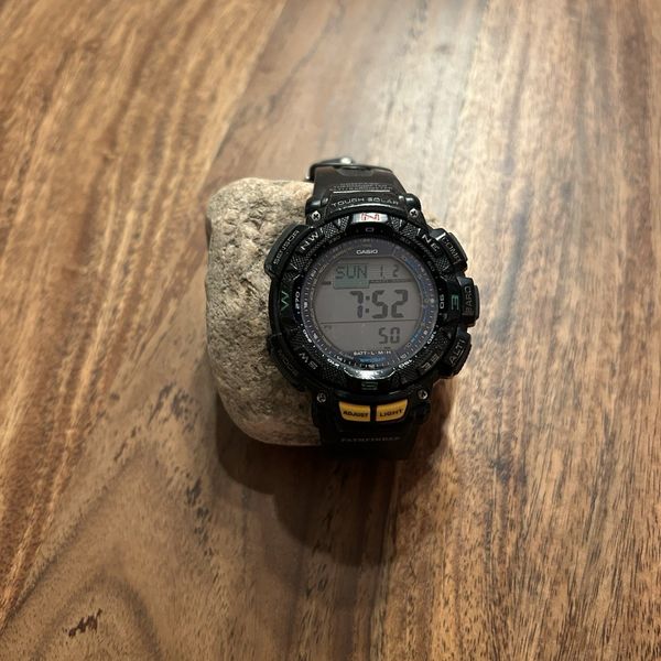 Casio Pathfinder PAG-240 Solar-Powered Wristwatch with Triple Sensor | WatchCharts Marketplace
