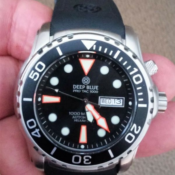 Deep Blue Pro Tac Diver 1000M automatic diver watch | WatchCharts ...