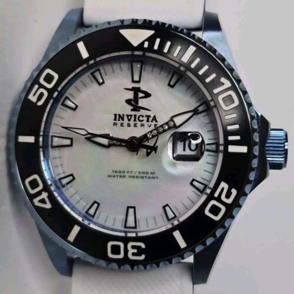 Invicta Reserve Diamonds and Ice Swiss Automatic Men's Watch 37624 47mm ...