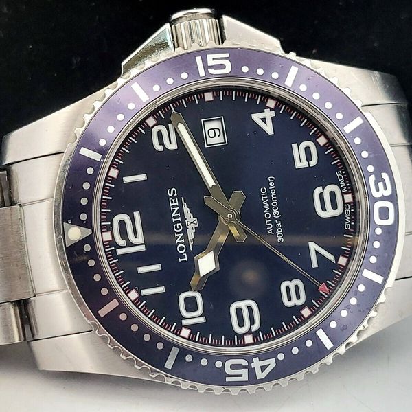 LONGINES Hydro Conquest EFC Automatic 300m Men's 41mm Swiss Watch 7.25 ...
