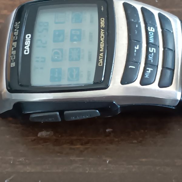 Vintage Casio Edb-610 Digital Calculator 350 Data Bank Wrist Watch Mod ...